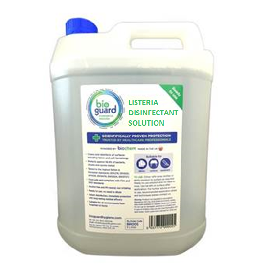 Pack of 2 x Listeria & General Purpose Disinfectant Solution - Ready t ...